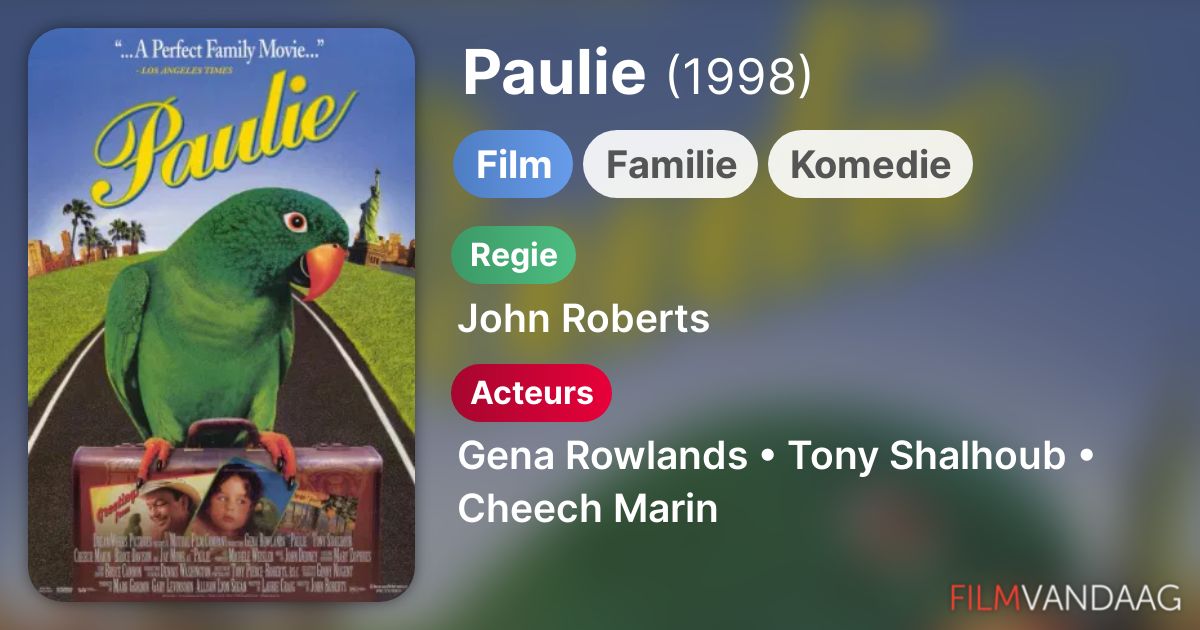 Paulie (film, 1998) - FilmVandaag.nl