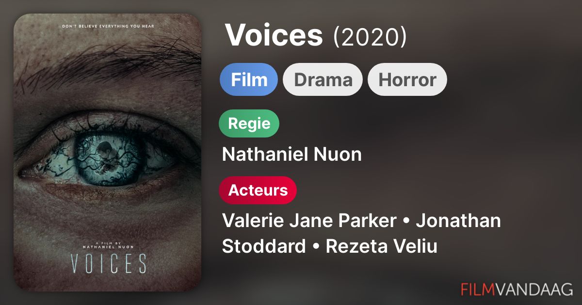 Voices (film, 2020) - FilmVandaag.nl