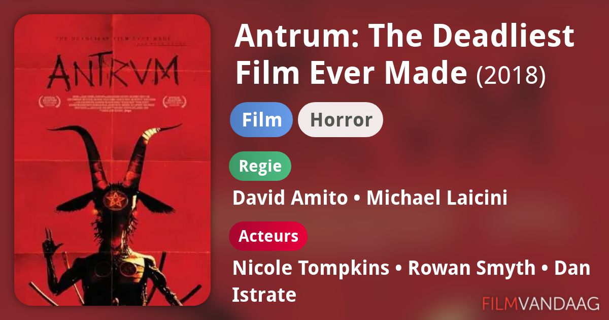 Antrum: The Deadliest Film Ever Made (film, 2018) - FilmVandaag.nl