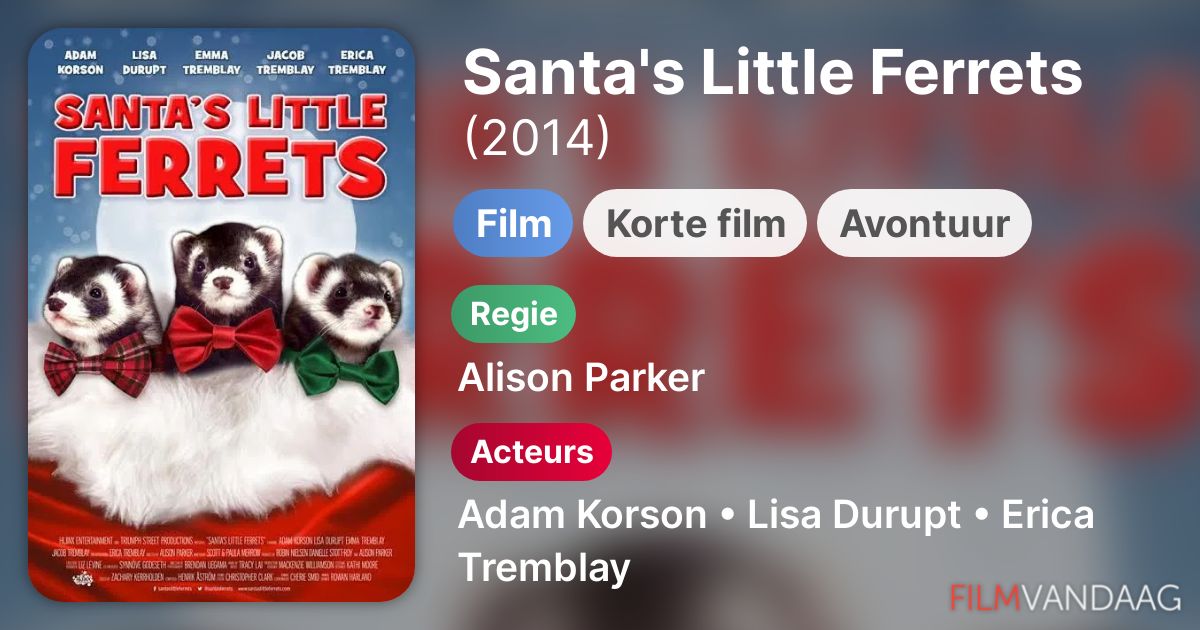 Santa's Little Ferrets (film, 2014) - FilmVandaag.nl