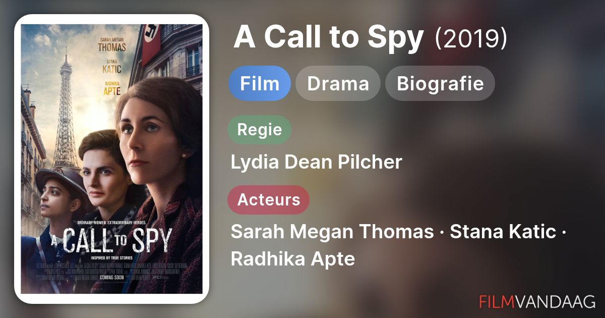 A Call to Spy (film, 2019) - FilmVandaag.nl