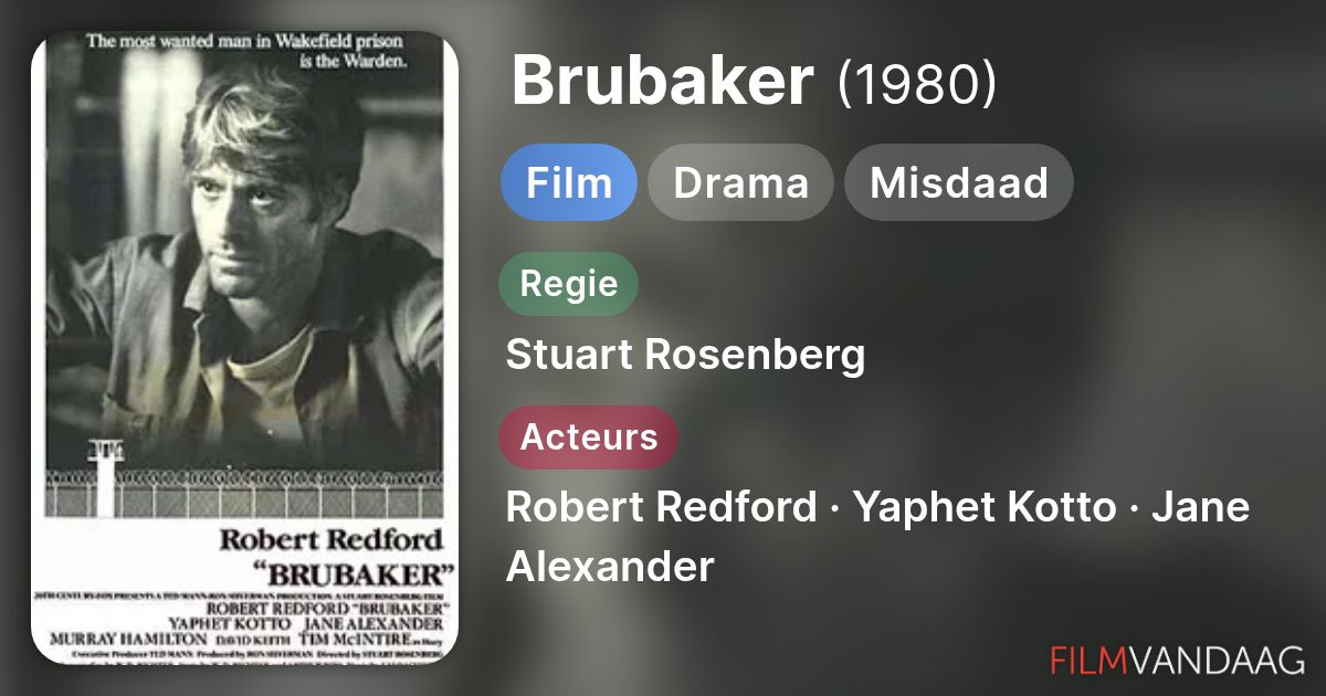 Brubaker (film, 1980) - FilmVandaag.nl