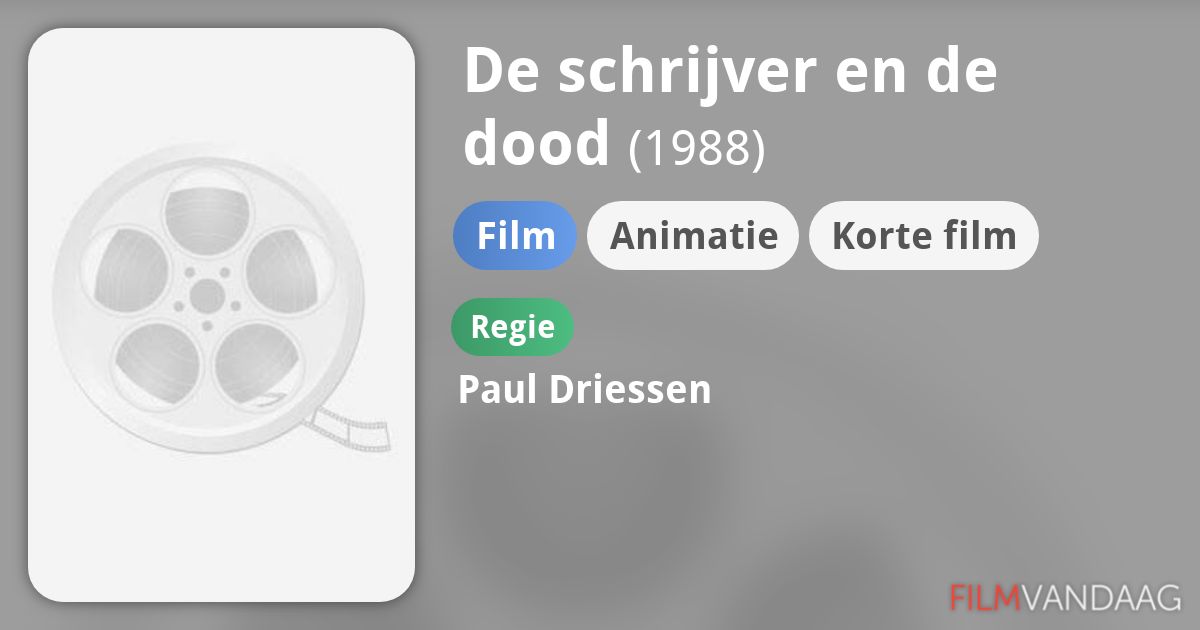 De schrijver en de dood (film, 1988) - FilmVandaag.nl