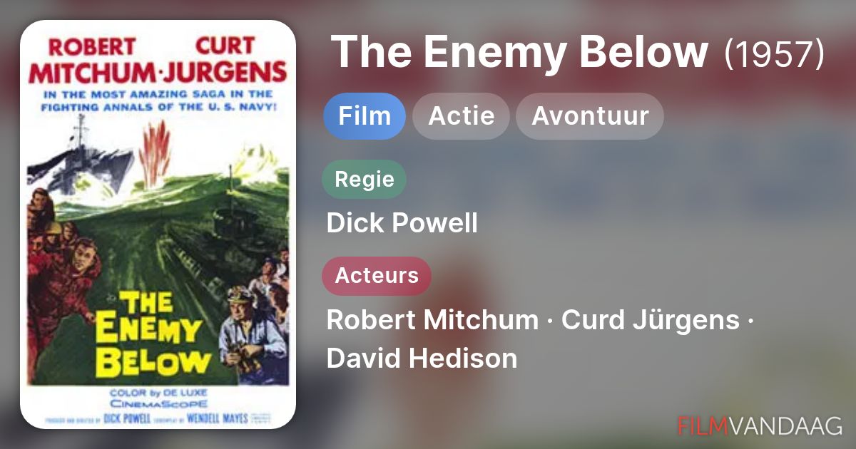 The Enemy Below (film, 1957) - FilmVandaag.nl