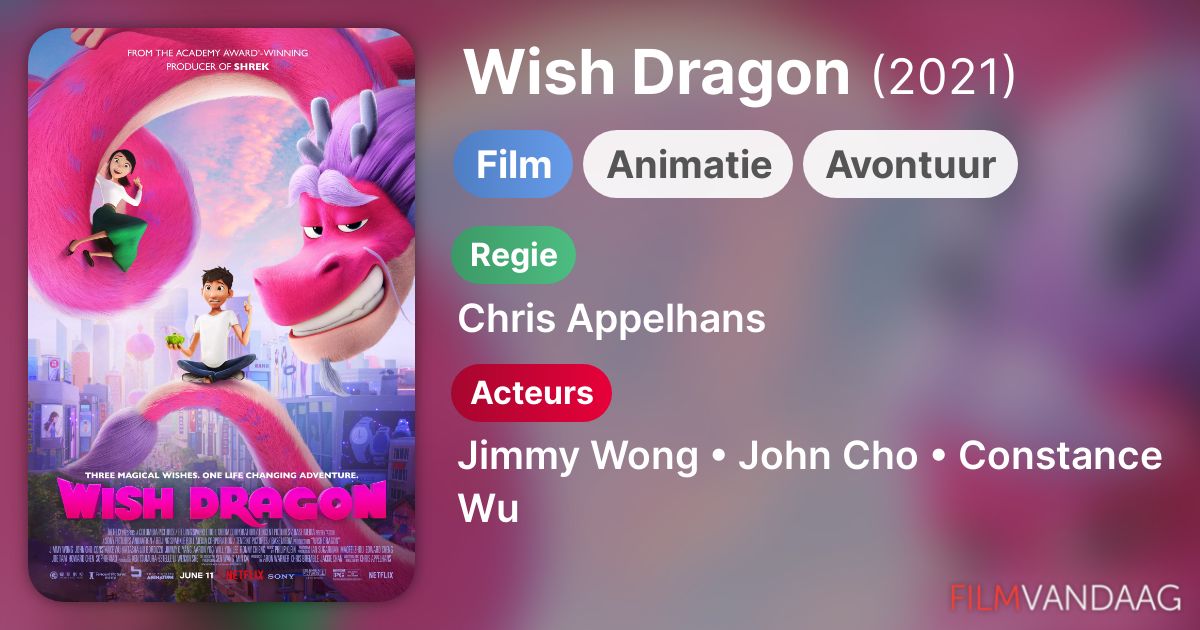 Wish Dragon (film, 2021) kopen op dvd of blu-ray - FilmVandaag.nl