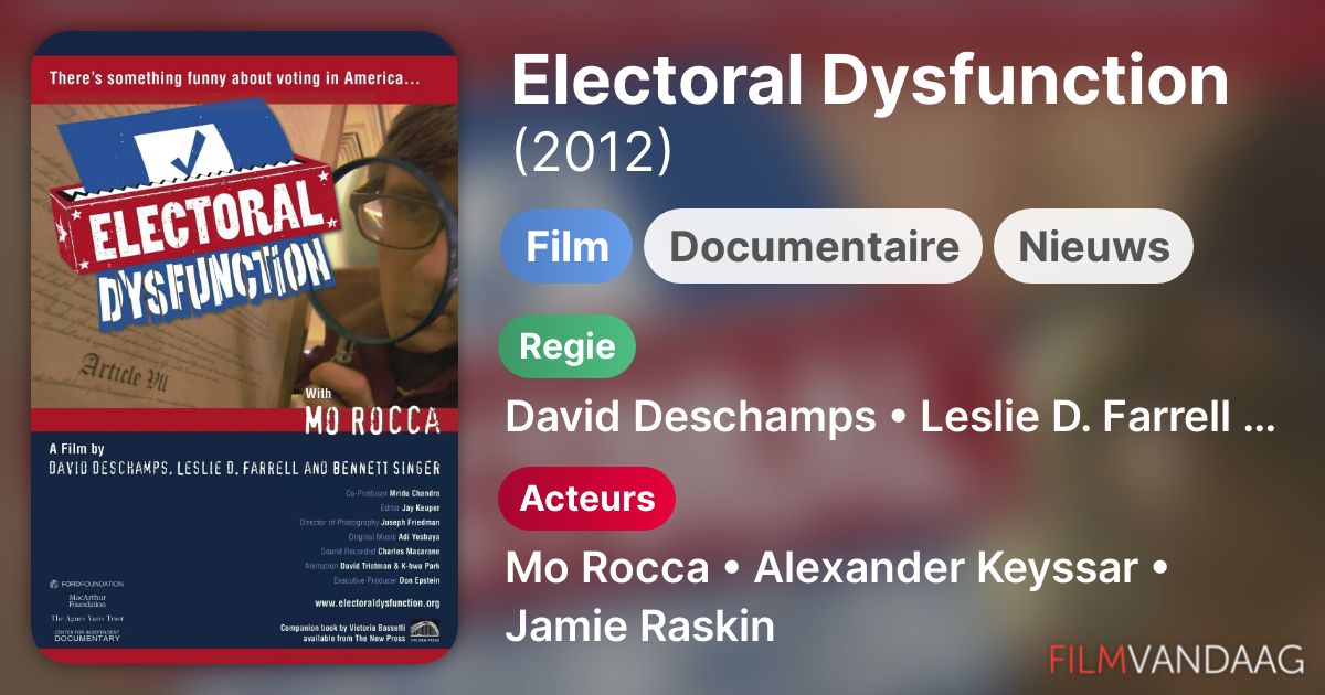 Electoral Dysfunction (film, 2012) - FilmVandaag.nl