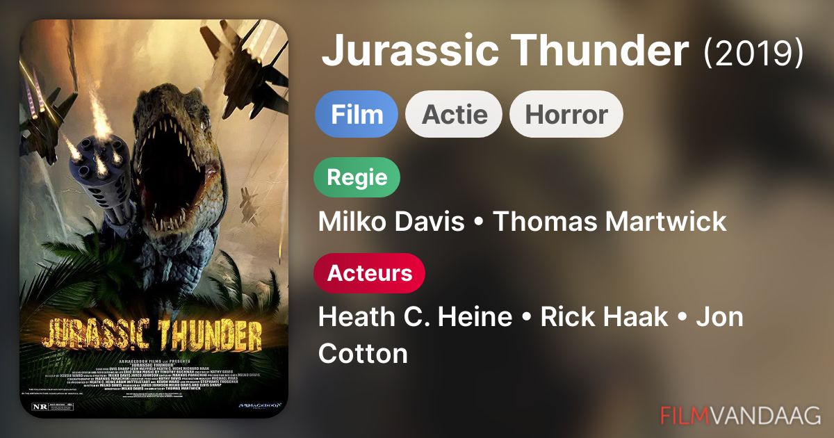 Jurassic Thunder (film, 2019) - FilmVandaag.nl