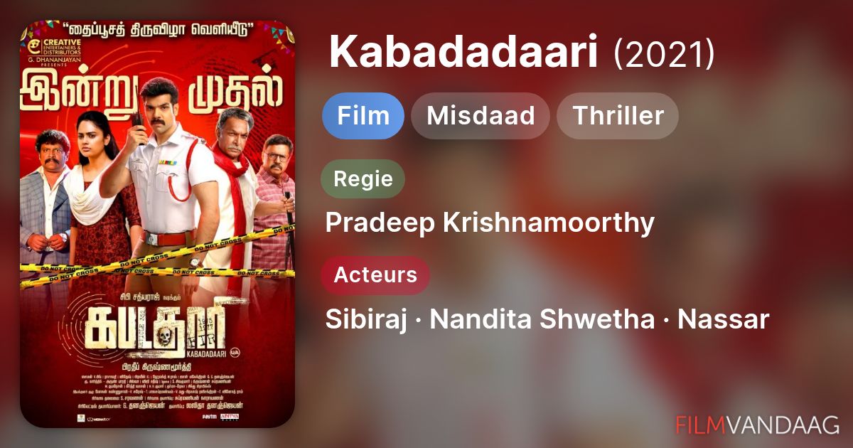 Kabadadaari (film, 2021) - FilmVandaag.nl
