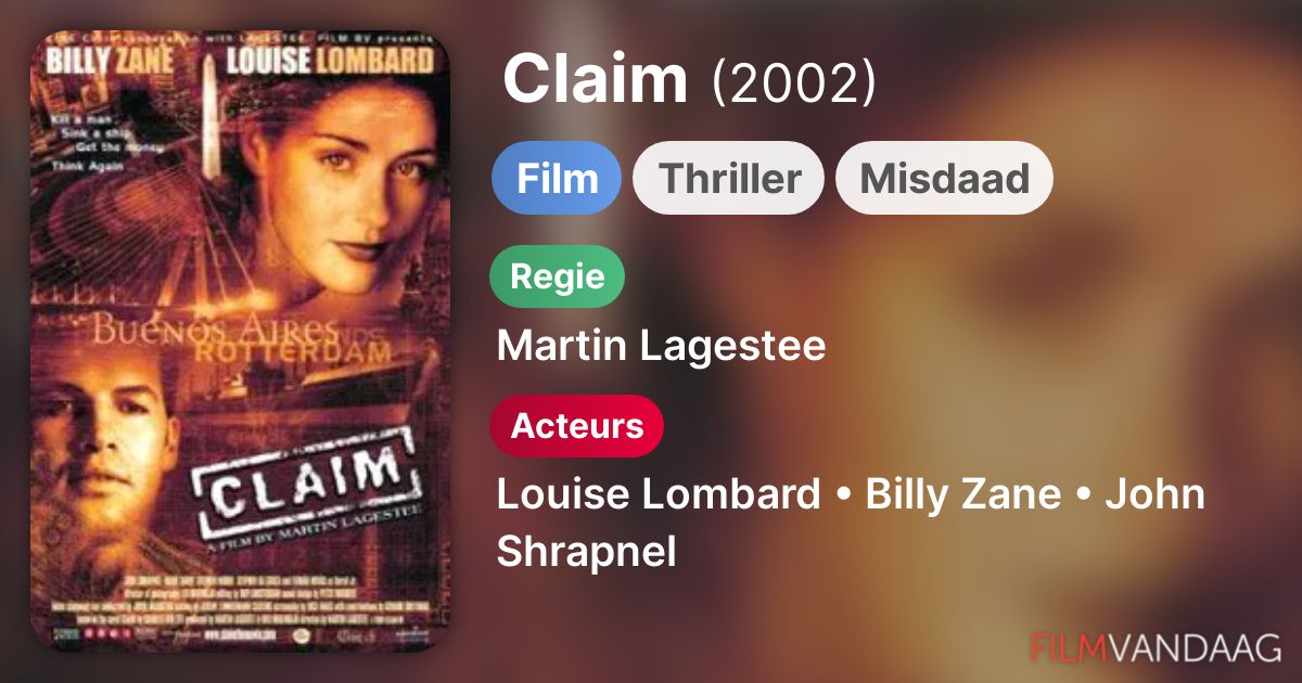 Claim (film, 2002) - FilmVandaag.nl