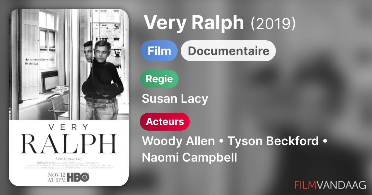 Very Ralph (film, 2019) - FilmVandaag.nl