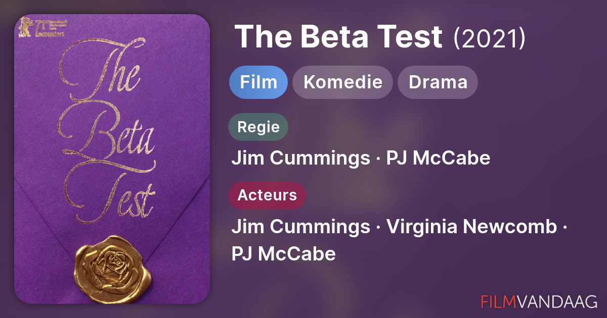 The Beta Test (film, 2021) - FilmVandaag.nl