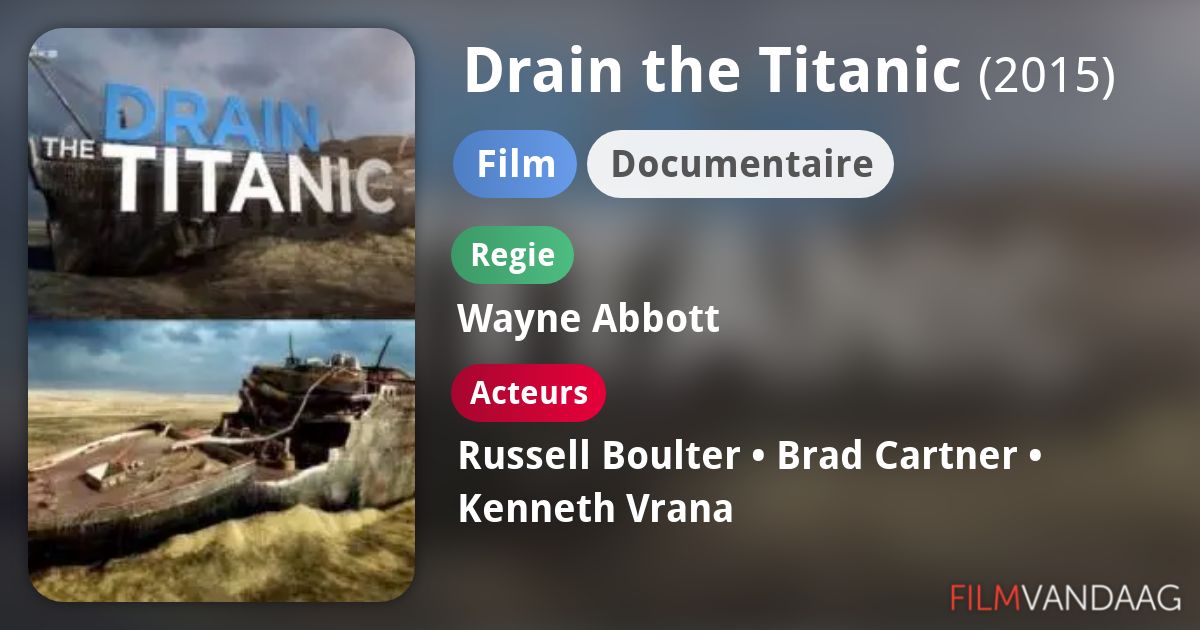 Drain the Titanic (film, 2015) - FilmVandaag.nl