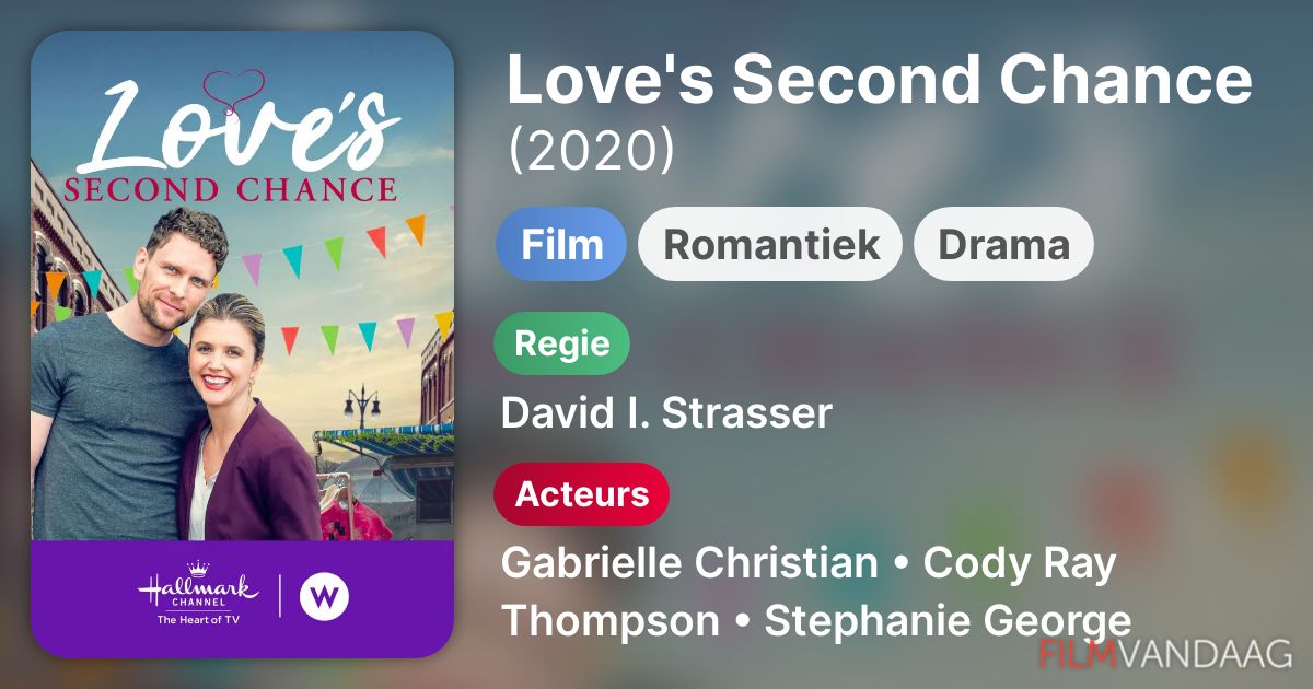 Love's Second Chance (film, 2020) kopen op dvd of blu-ray - FilmVandaag.nl