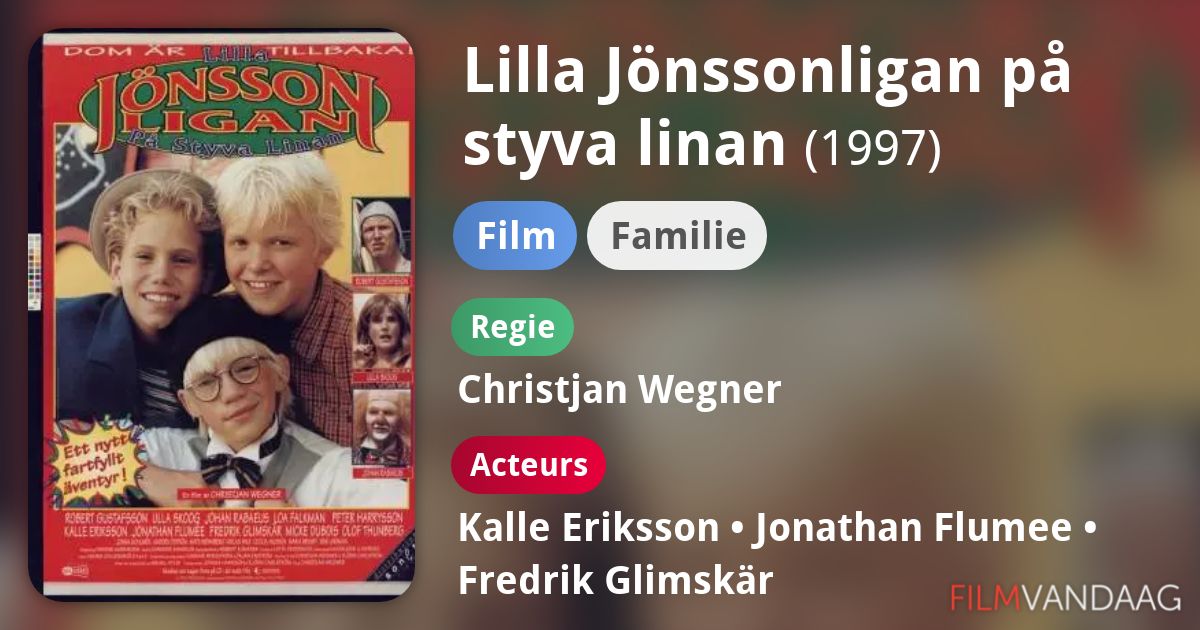 Alle acteurs in Lilla Jönssonligan på styva linan (film, 1997 ...
