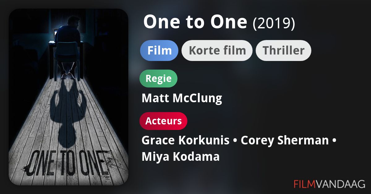 One to One (film, 2019) - FilmVandaag.nl