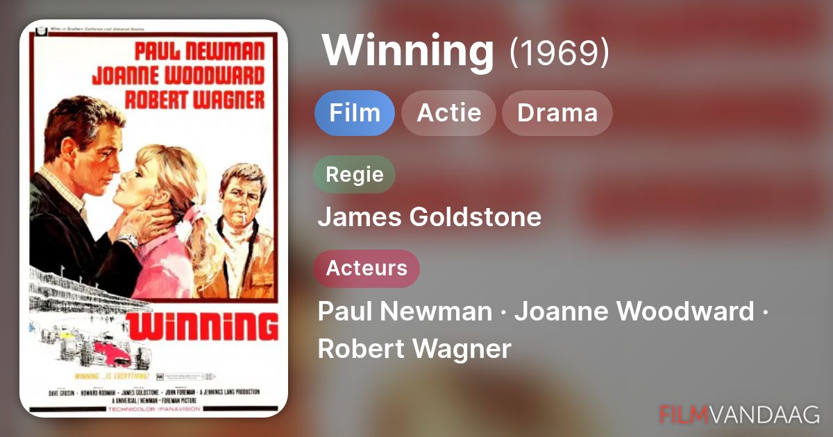 Winning (film, 1969) - FilmVandaag.nl