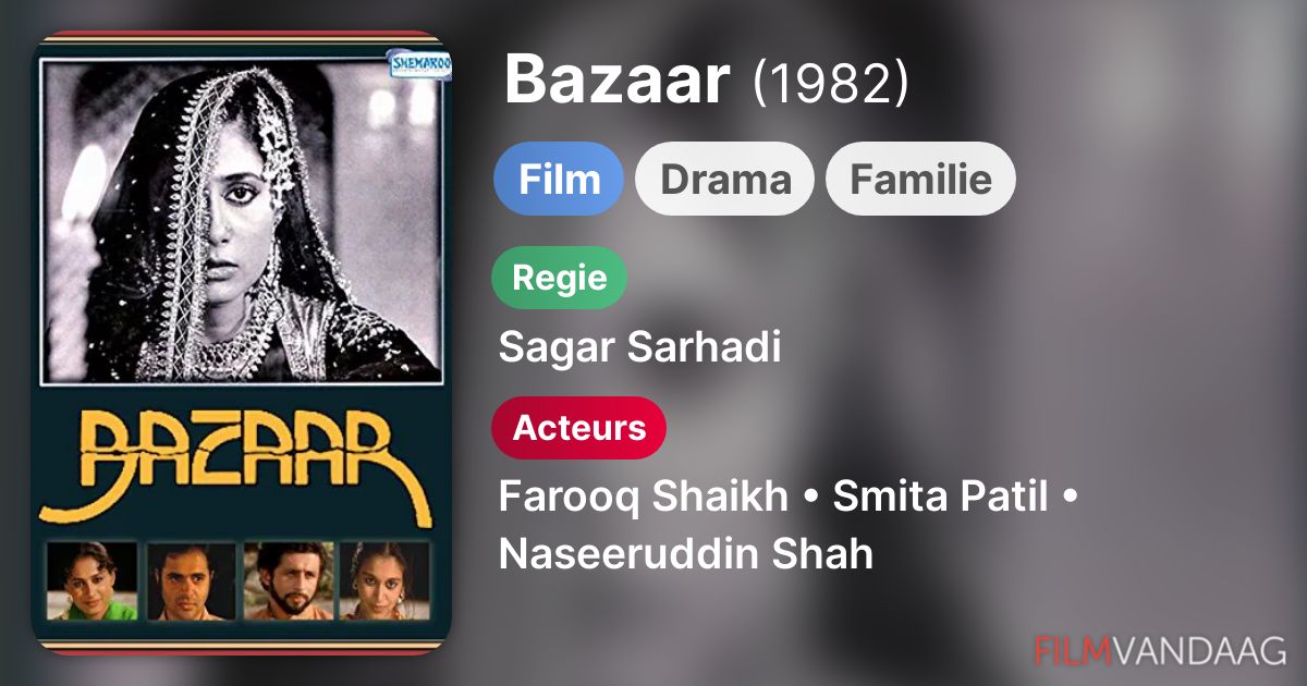 Bazaar (film, 1982) - FilmVandaag.nl