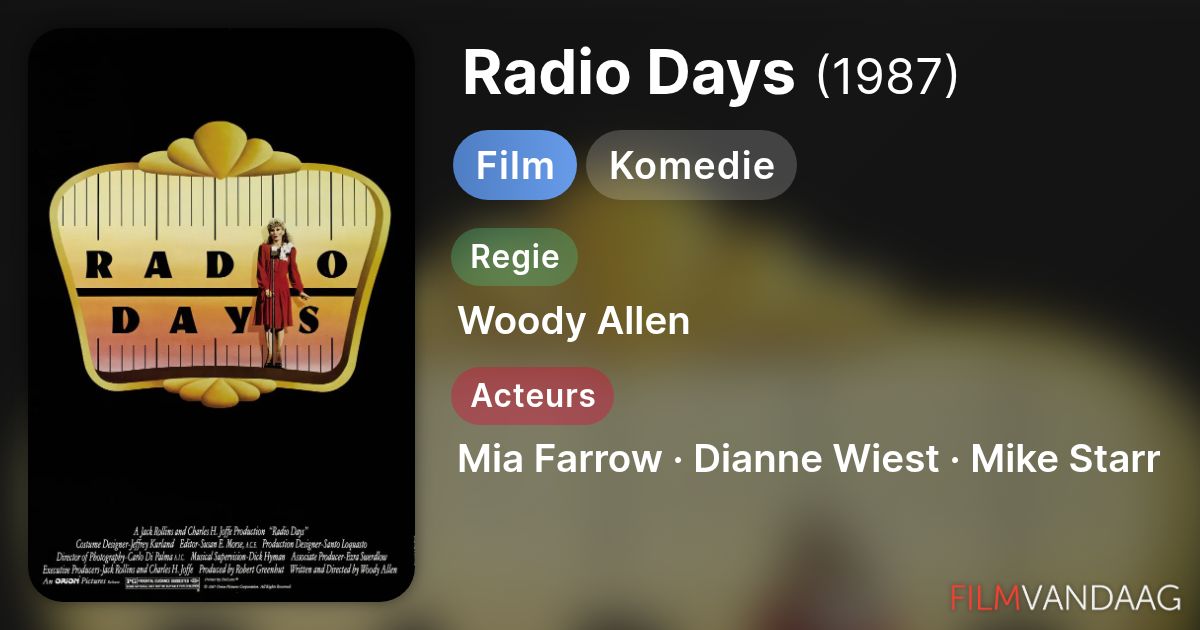 Radio Days (film, 1987) - FilmVandaag.nl