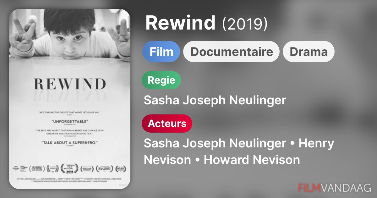 Rewind (film, 2019) Nu Online Kijken - FilmVandaag.nl