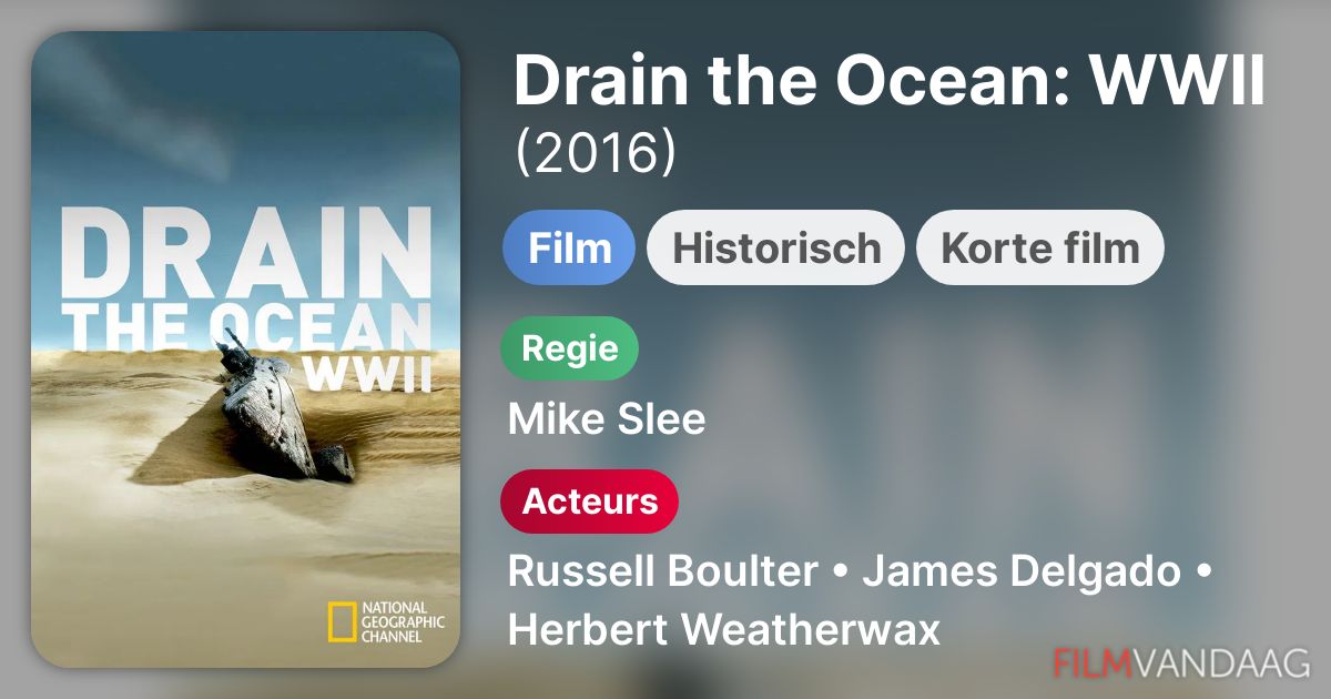 Drain the Ocean: WWII (film, 2016) - FilmVandaag.nl