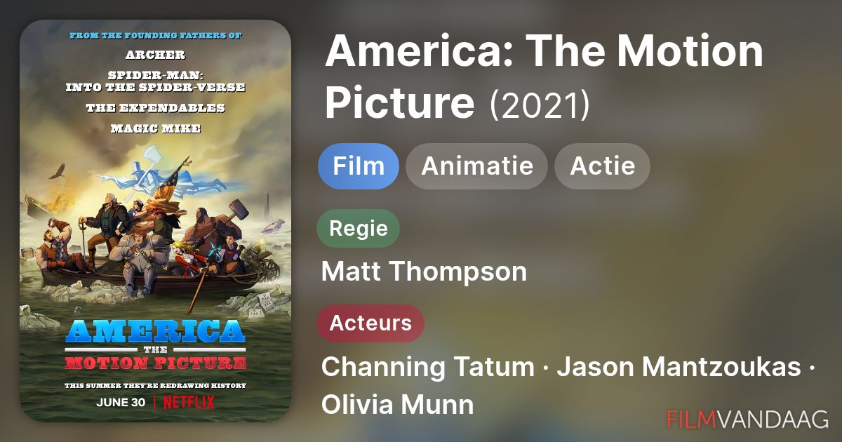 America: The Motion Picture (film, 2021) - FilmVandaag.nl
