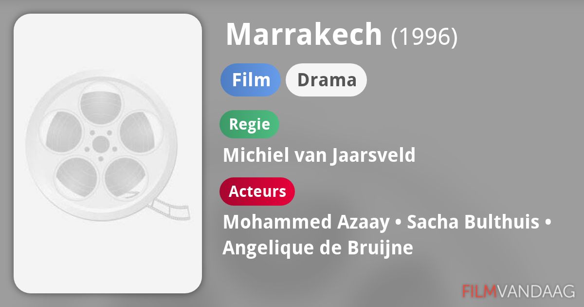 Marrakech (film, 1996) - FilmVandaag.nl