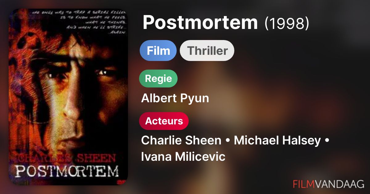 Postmortem (film, 1998) - FilmVandaag.nl