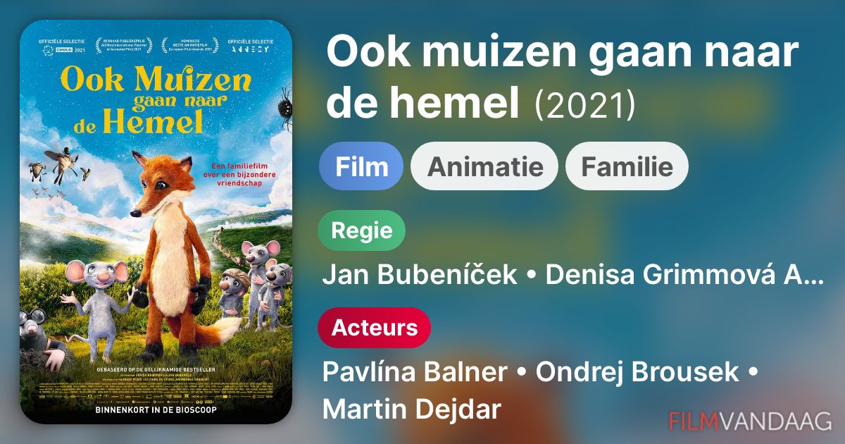 Ook muizen gaan naar de hemel (film, 2021) - FilmVandaag.nl