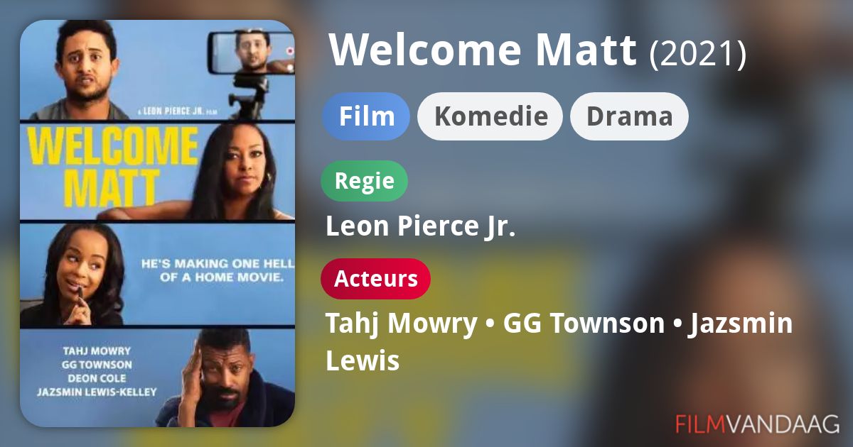 Welcome Matt (film, 2021) - FilmVandaag.nl