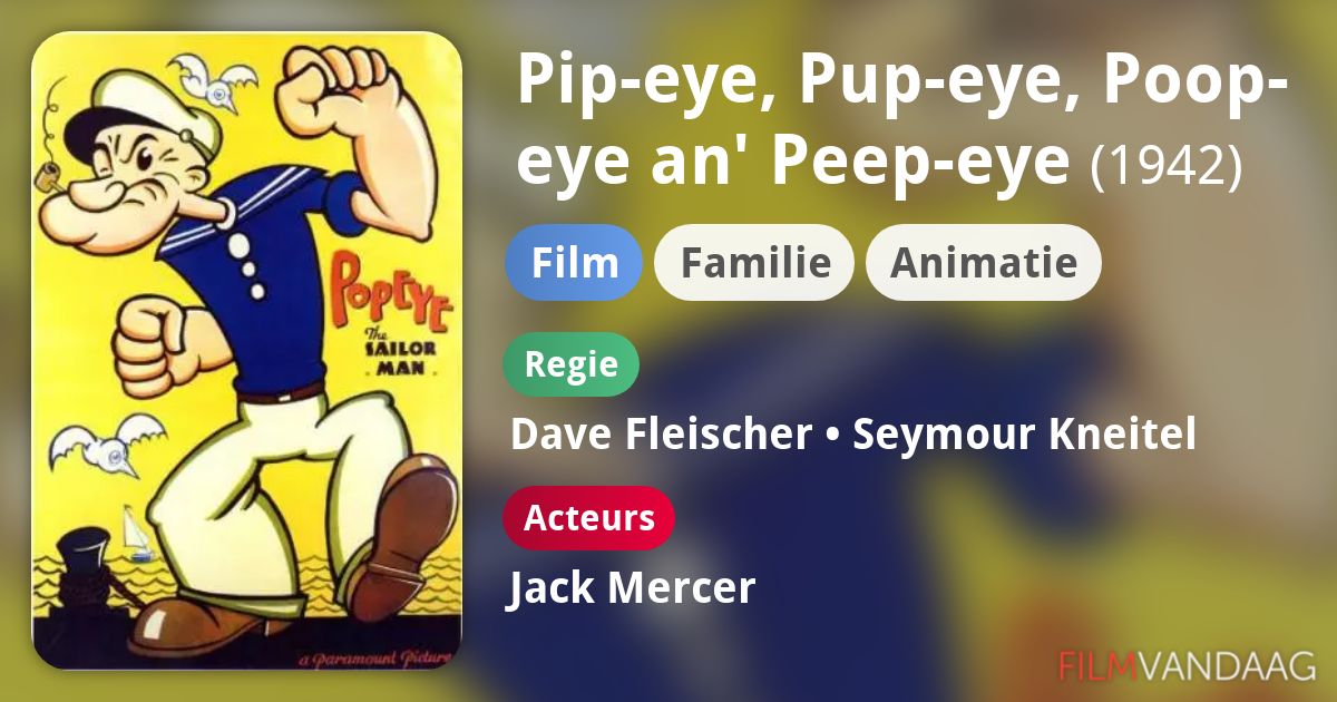 Pip-eye, Pup-eye, Poop-eye an' Peep-eye (film, 1942) - FilmVandaag.nl