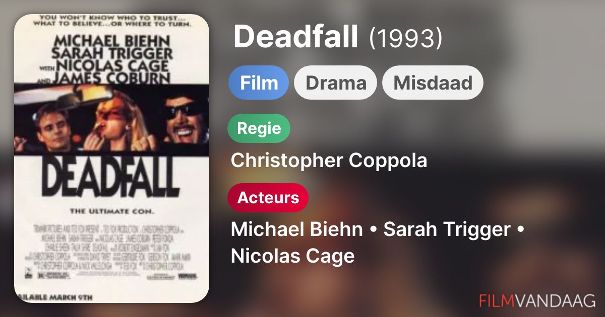 Deadfall (film, 1993) - FilmVandaag.nl