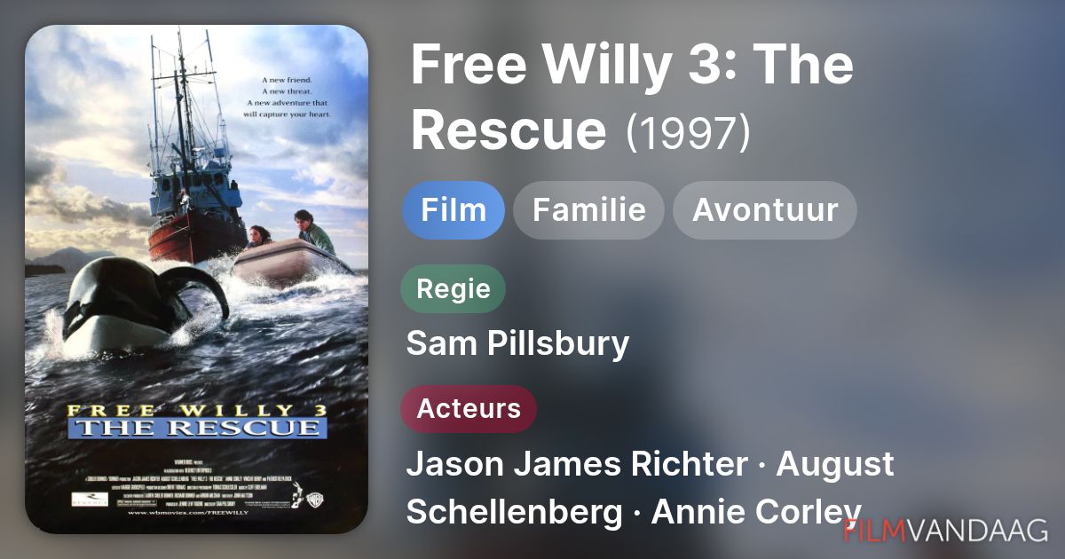 Free Willy 3: The Rescue (film, 1997) - FilmVandaag.nl