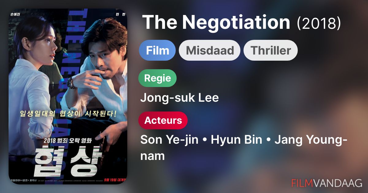 The Negotiation (film, 2018) - FilmVandaag.nl