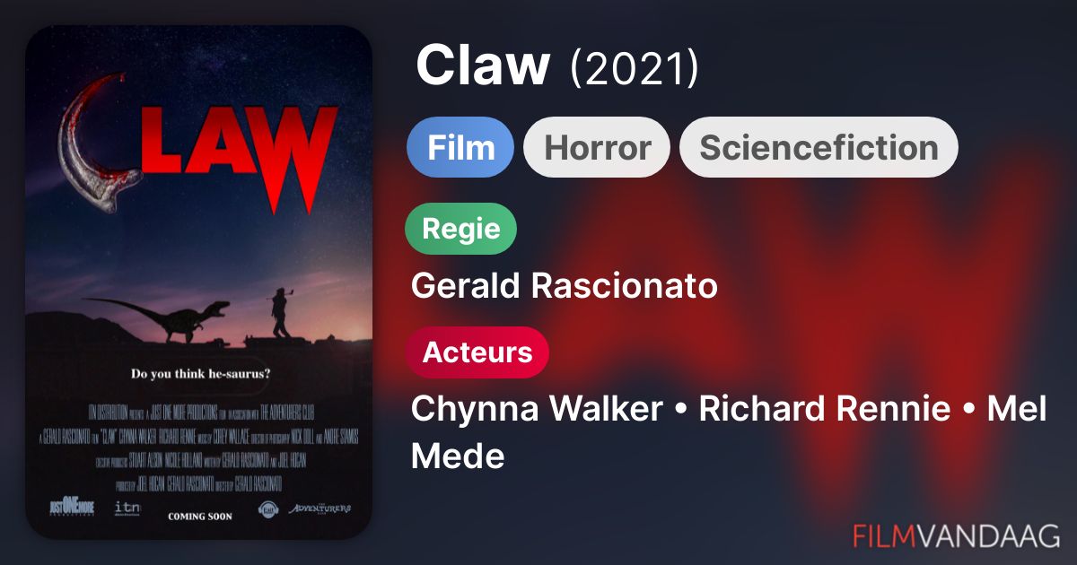 Claw (film, 2021) - FilmVandaag.nl