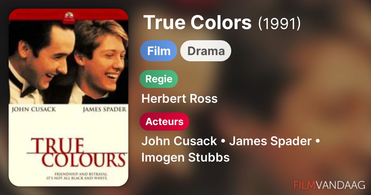 True Colors (film, 1991) - FilmVandaag.nl