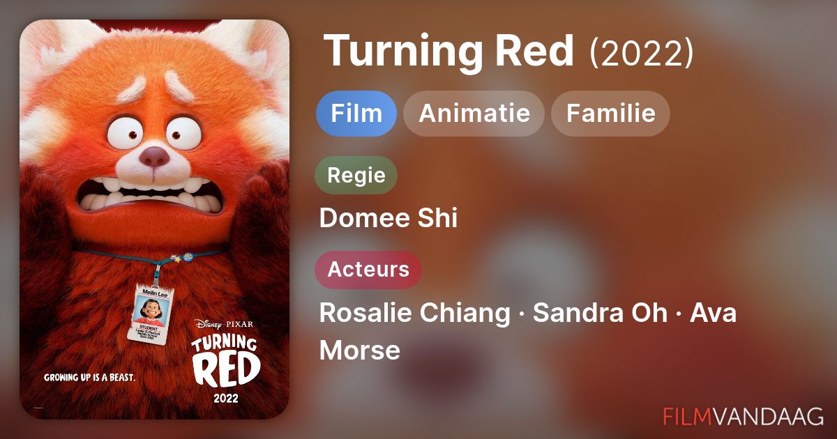 Turning Red (film, 2022) - FilmVandaag.nl