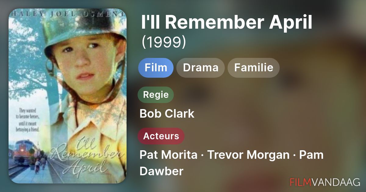 I'll Remember April (film, 1999) - FilmVandaag.nl