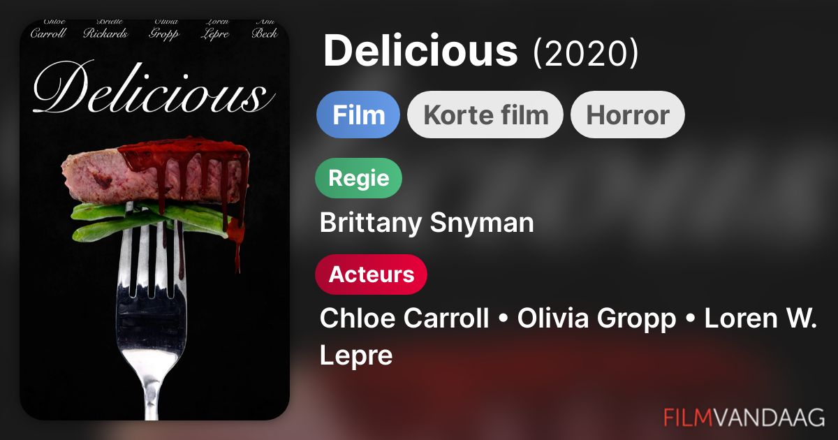 Delicious (film, 2020) - FilmVandaag.nl