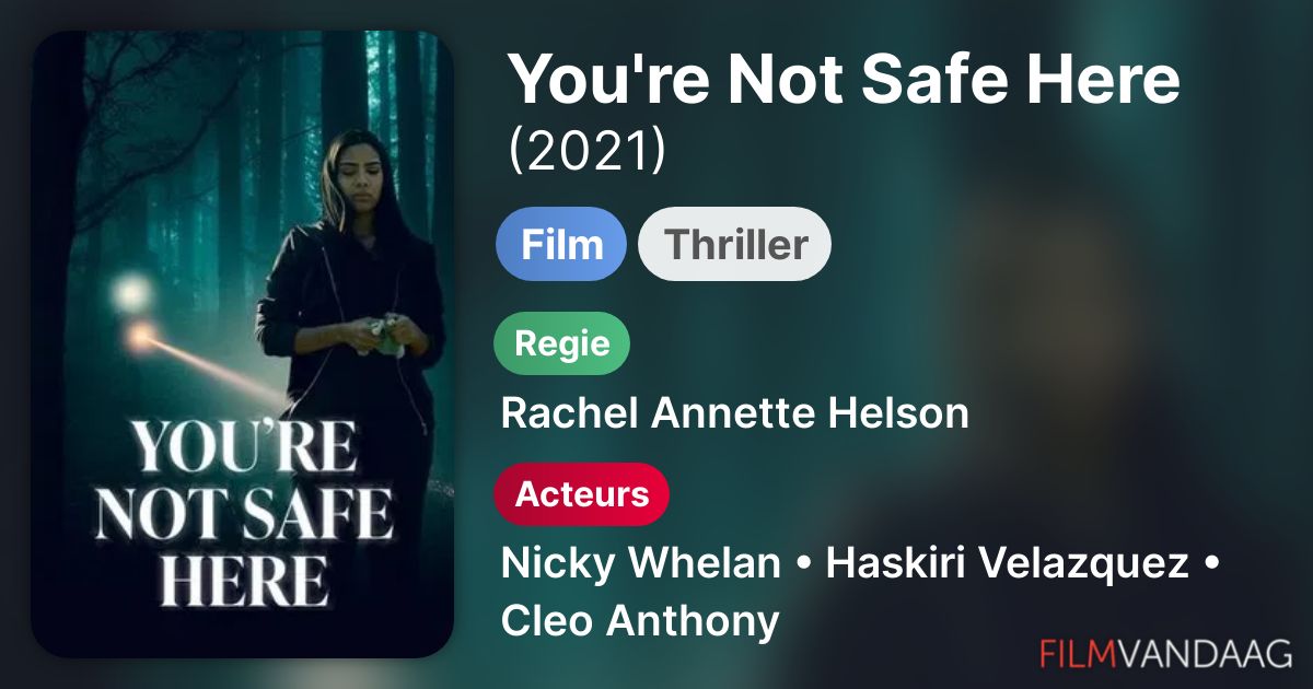 You're Not Safe Here (film, 2021) - FilmVandaag.nl