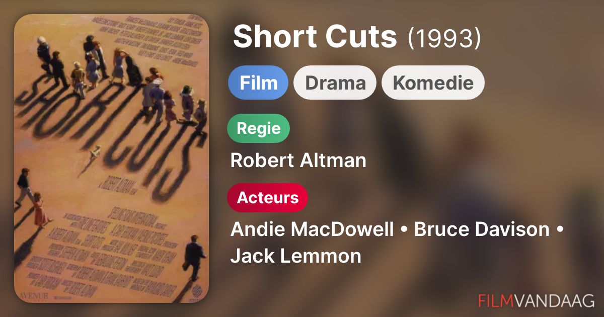 Short Cuts (film, 1993) - FilmVandaag.nl
