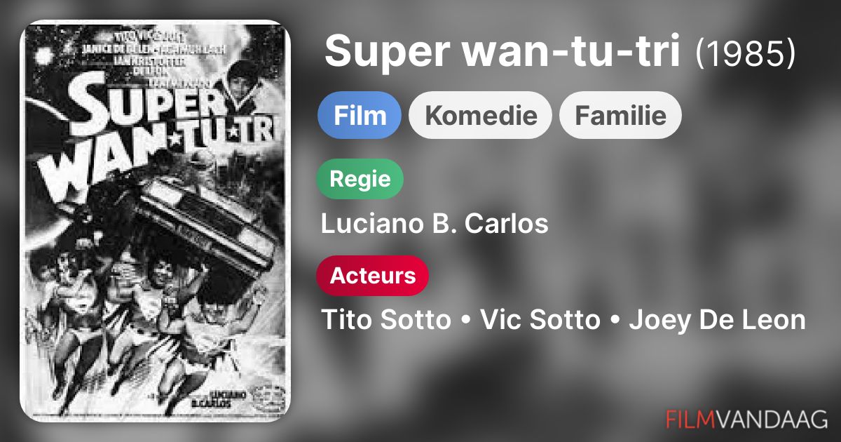 Super wan-tu-tri (film, 1985) - FilmVandaag.nl