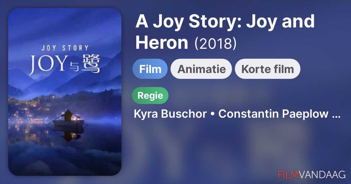 A Joy Story: Joy and Heron (film, 2018) - FilmVandaag.nl