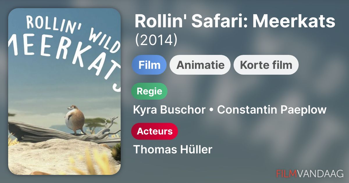 Rollin' Safari: Meerkats (film, 2014) - FilmVandaag.nl