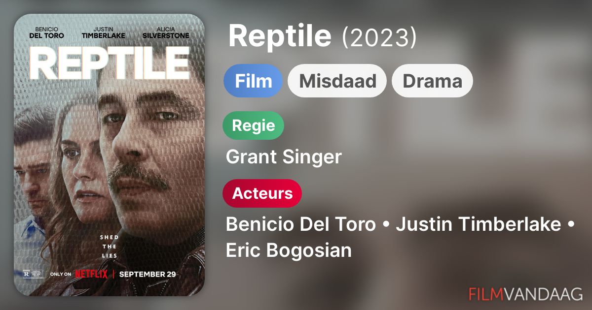 Reptile (film, 2023) - FilmVandaag.nl