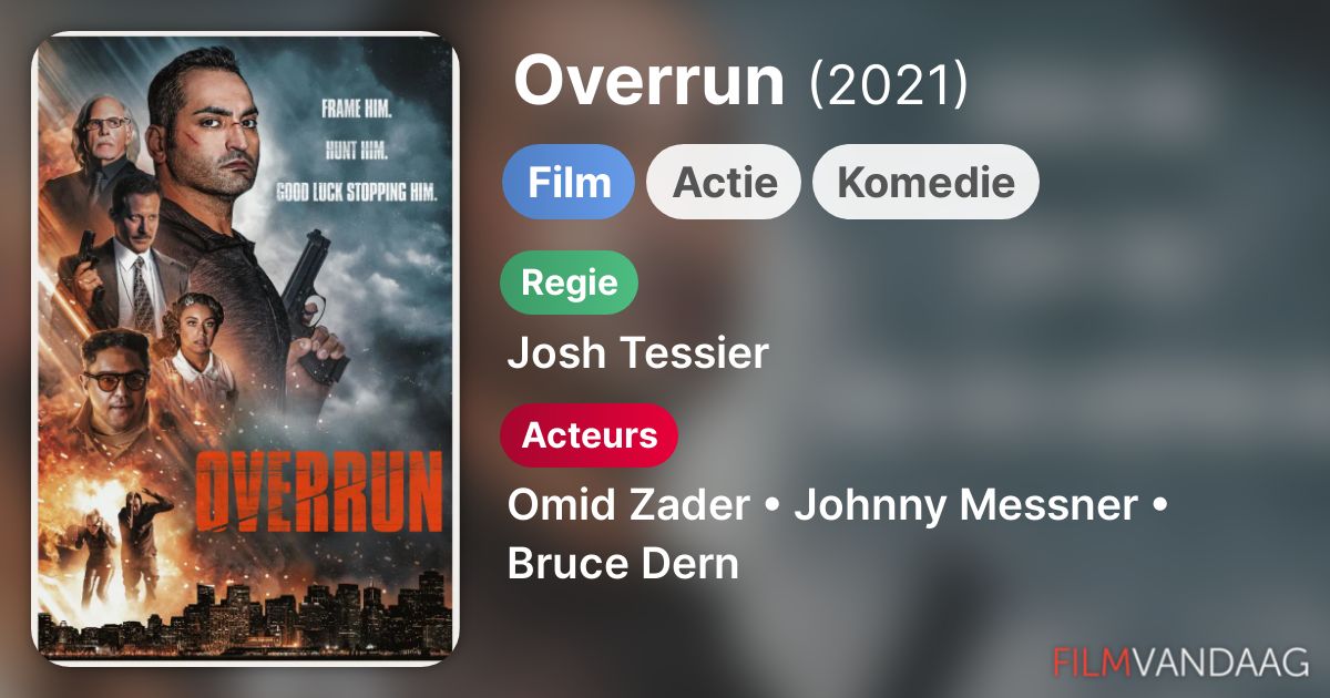 Alle acteurs in Overrun (film, 2021) - FilmVandaag.nl