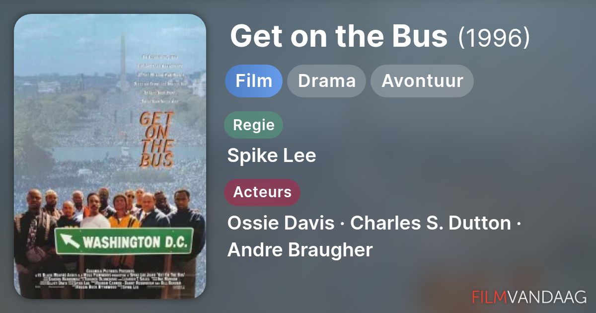 Get on the Bus (film, 1996) - FilmVandaag.nl