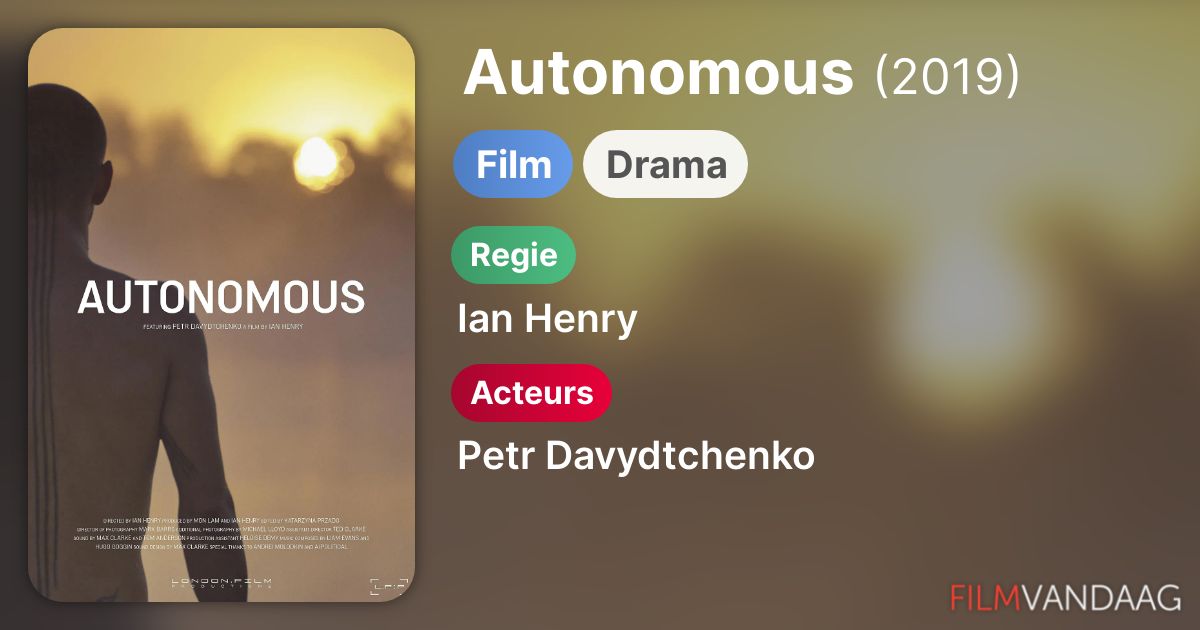 Autonomous (film, 2019) - FilmVandaag.nl