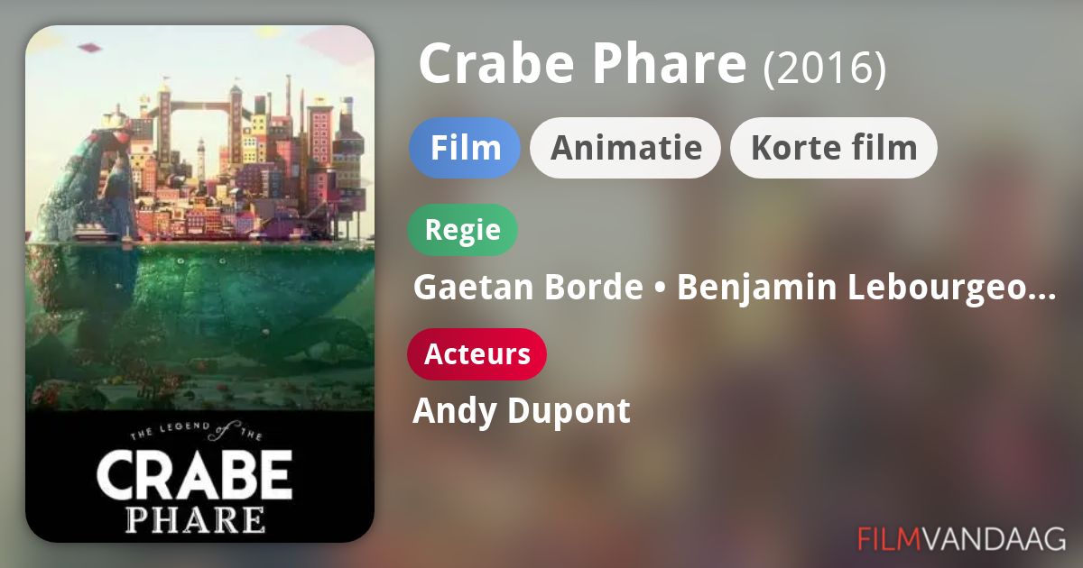 Crabe Phare (film, 2016) - FilmVandaag.nl