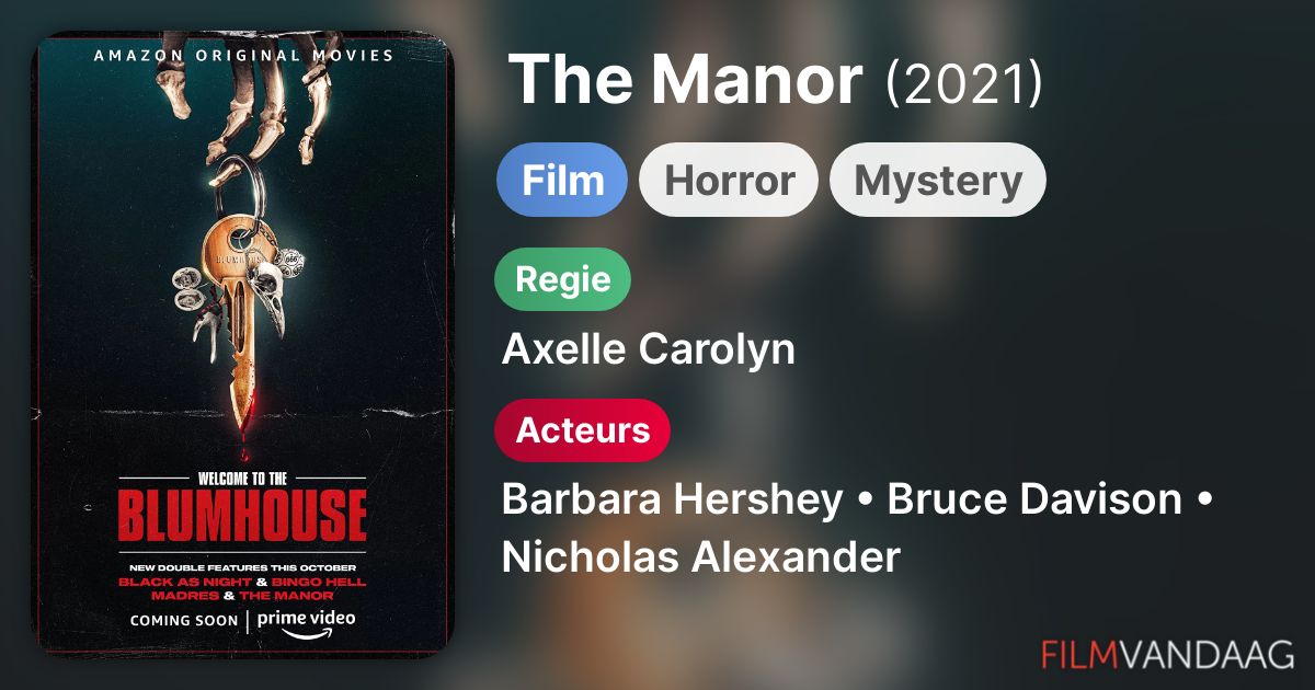 The Manor (film, 2021) - FilmVandaag.nl