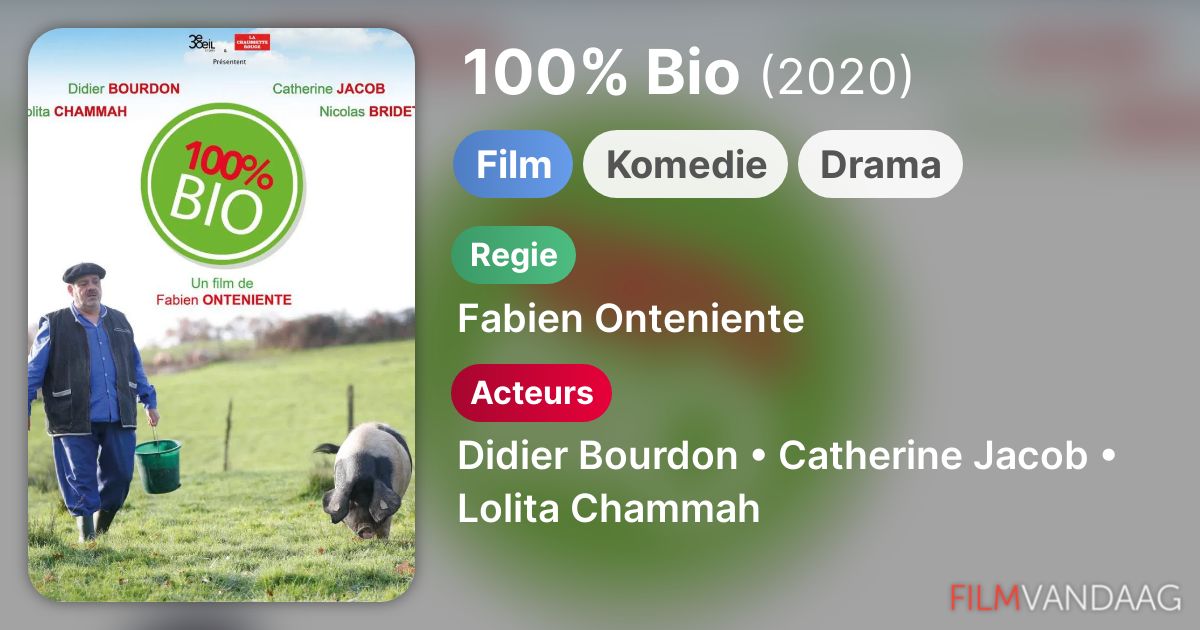 100% Bio (film, 2020) - FilmVandaag.nl
